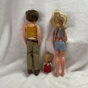 Mattel | Toys | Vintage 973 Mattel Sunshine Family Doll Set Mom Dad And ...